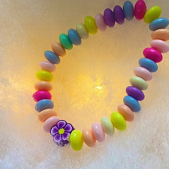 Accessories | Multi Color Plastic Bead Bracelet New No Tags | Poshmark